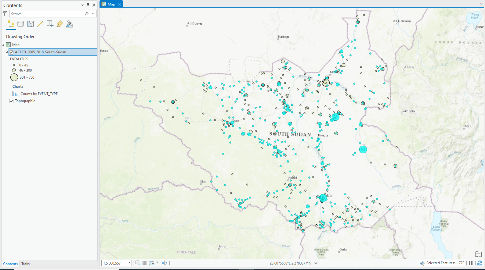 Jocelyn Weaver – Week 4 – Geography 291: Geospatial Analysis with Desktop GIS