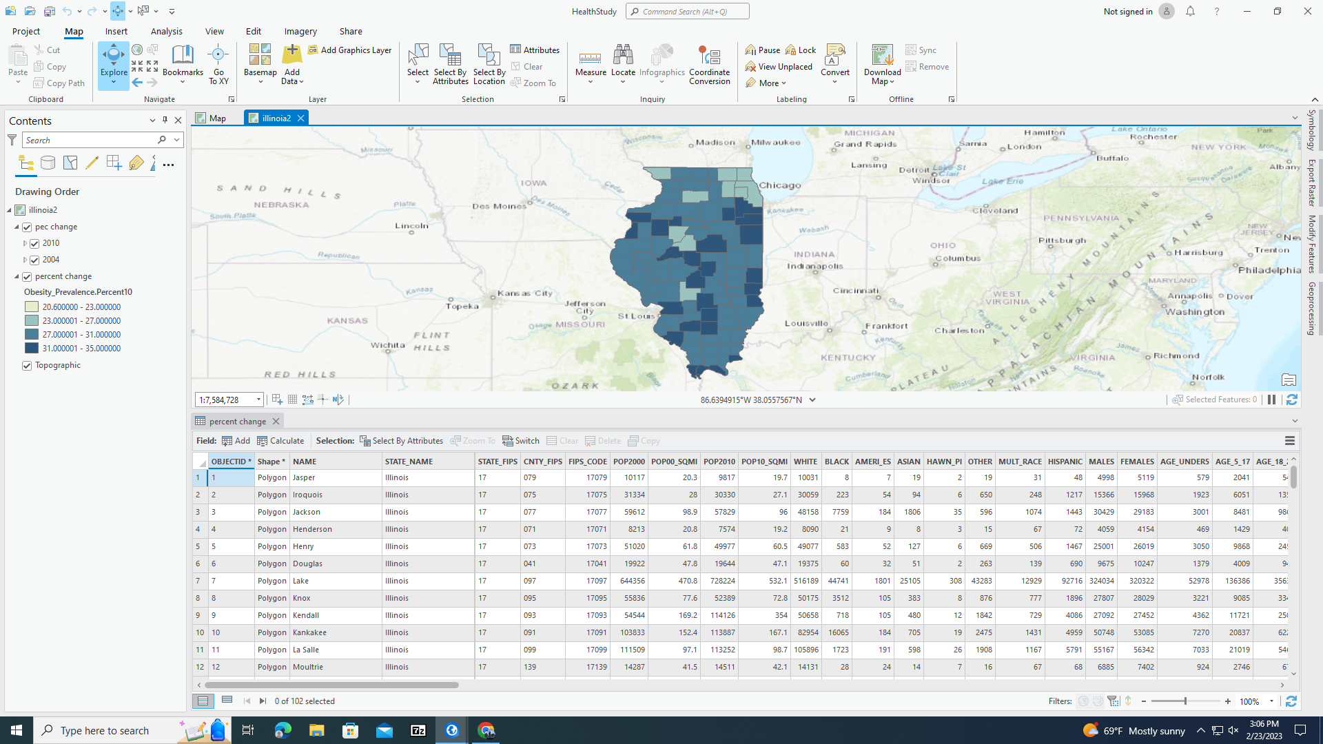 dodds – week 4 – Geography 291: Geospatial Analysis with Desktop GIS