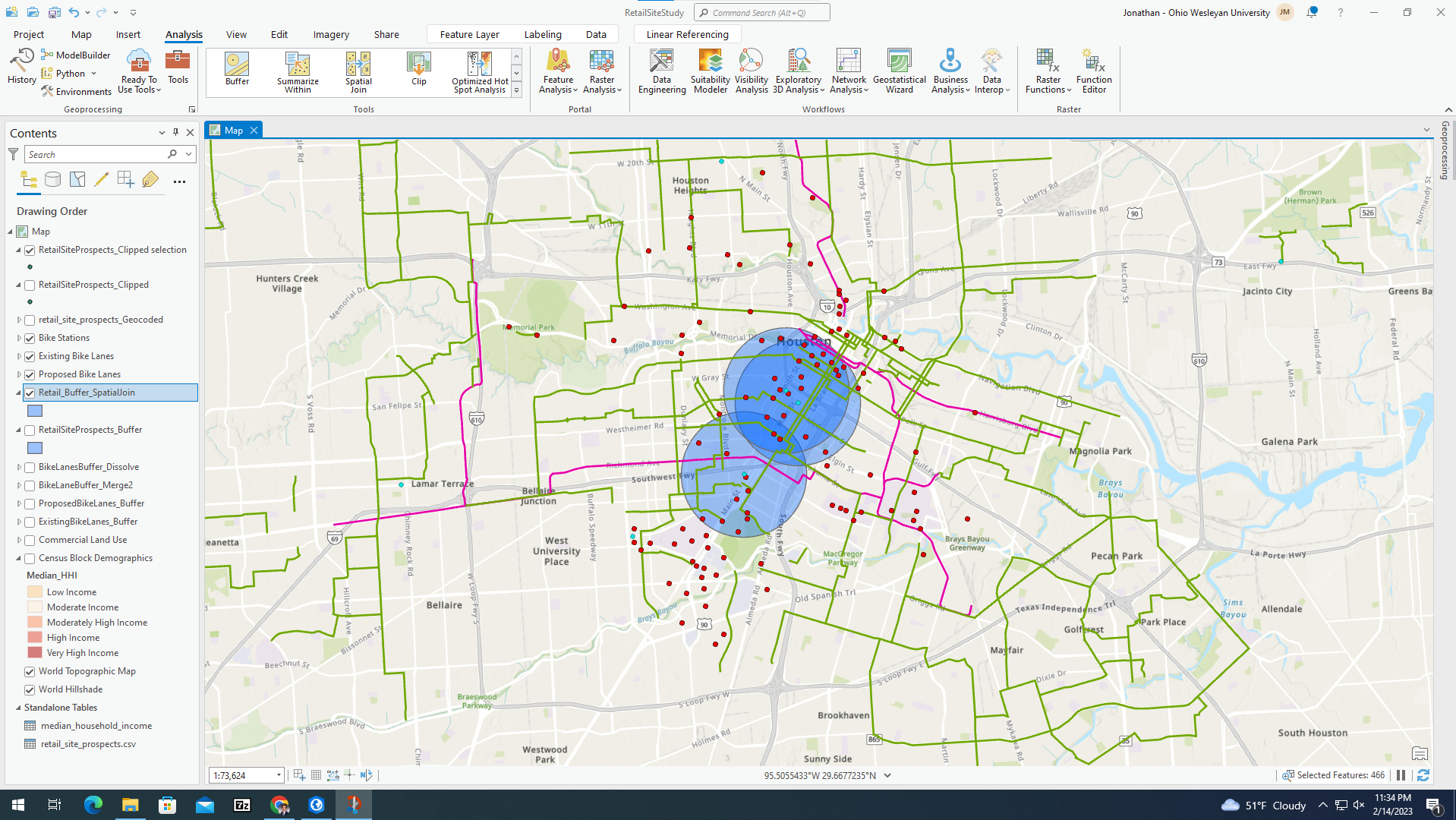 Munroe Week 5 – Geography 291: Geospatial Analysis with Desktop GIS